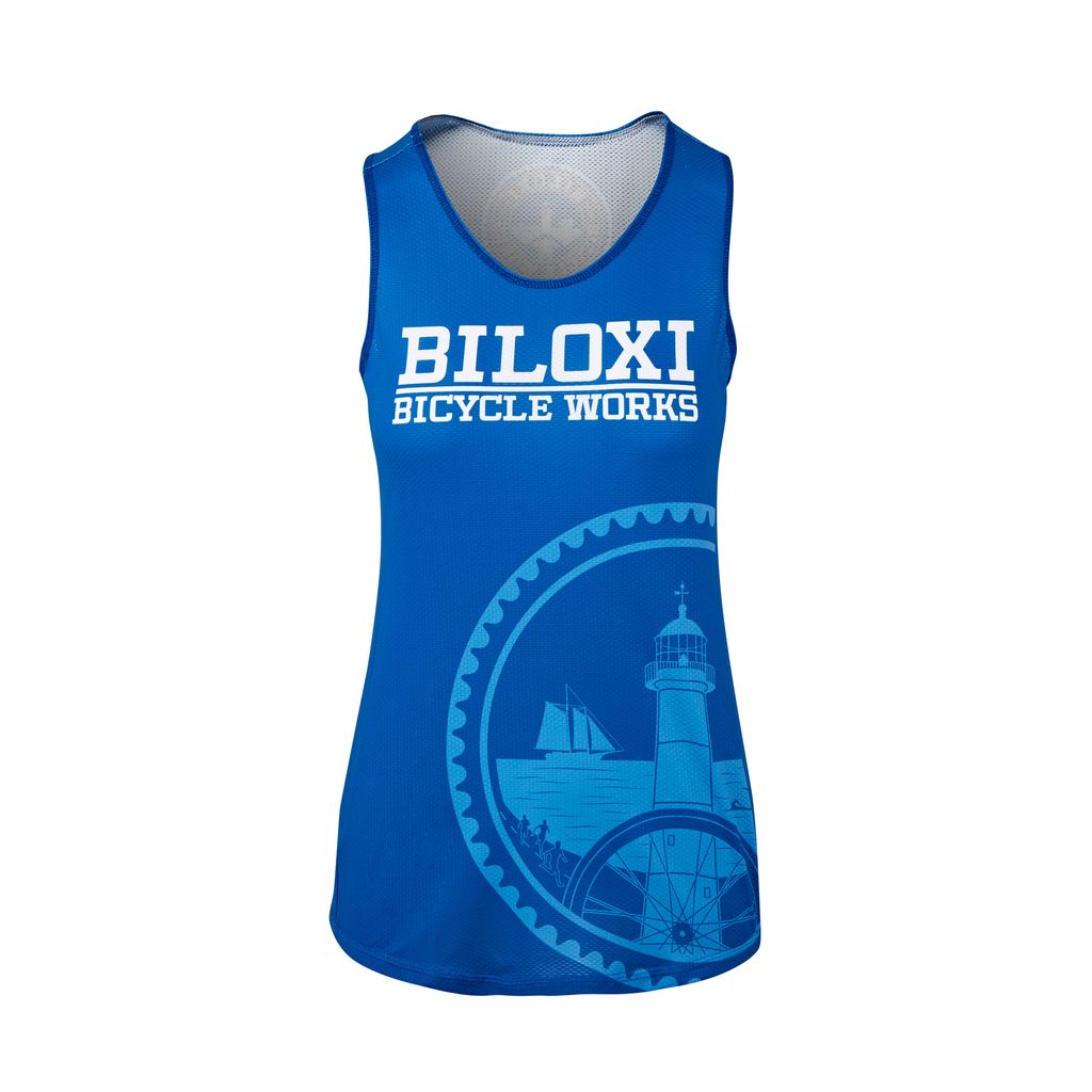 Biloxi Bicycle Works Running Singlet - Women's